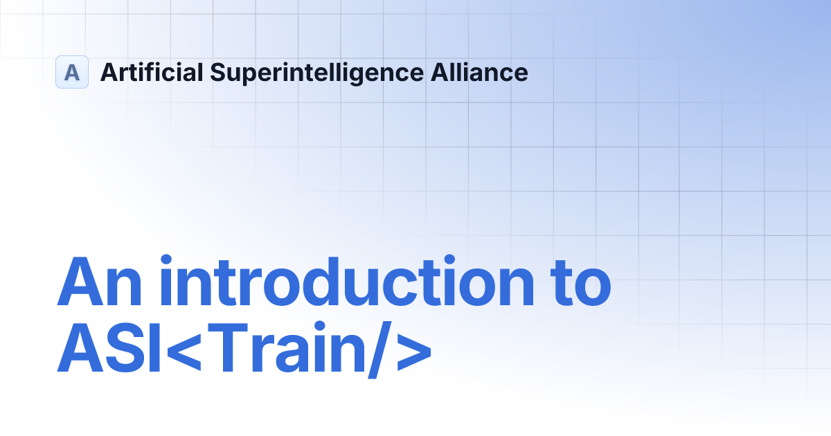 An introduction to ASI | Artificial Superintelligence Alliance