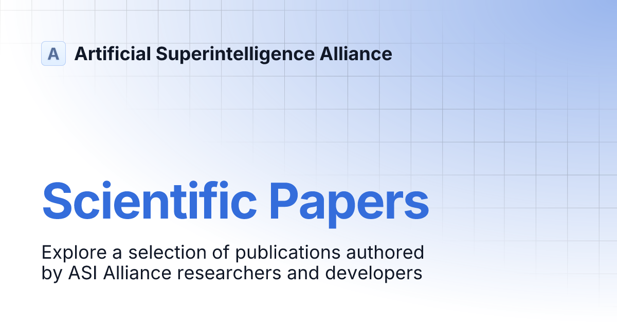 Scientific Papers | Artificial Superintelligence Alliance
